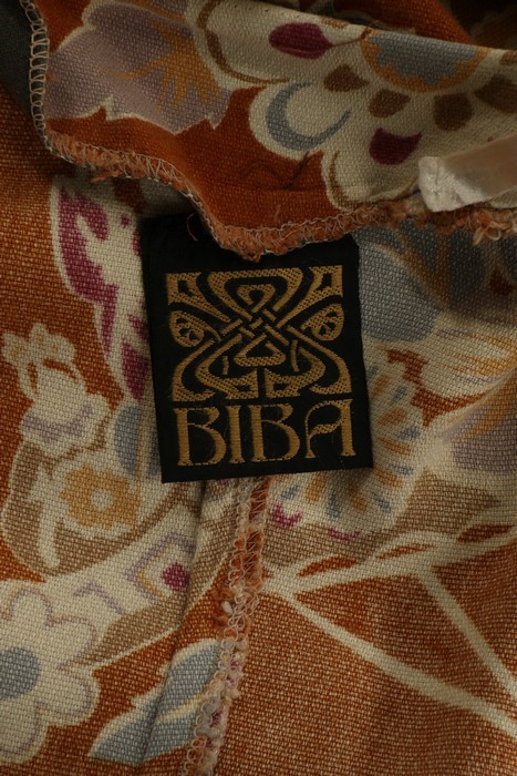 Lot 150 - A Biba floral print cotton wrap-dress, late