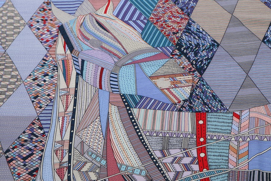 Lot 162 - An Hermès 'Patchwork Horse' by Nigel Peake