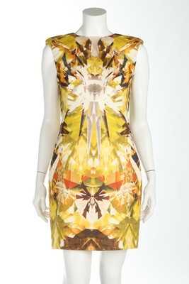 Lot 368 - An Alexander McQueen crystalline print dress,