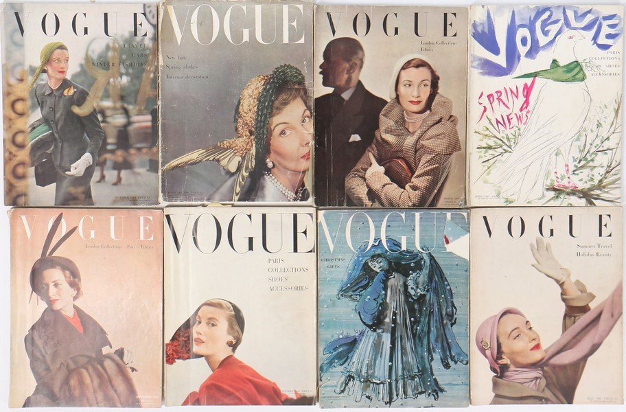 Lot 280 - British Vogue, 1949, complete run, January