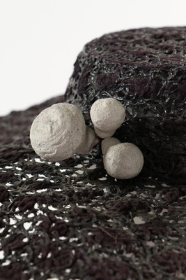 Lot 86 - A rare Schiaparelli painted straw hat, 'Pagan'