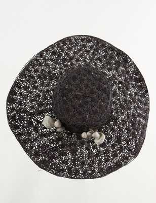 Lot 86 - A rare Schiaparelli painted straw hat, 'Pagan'