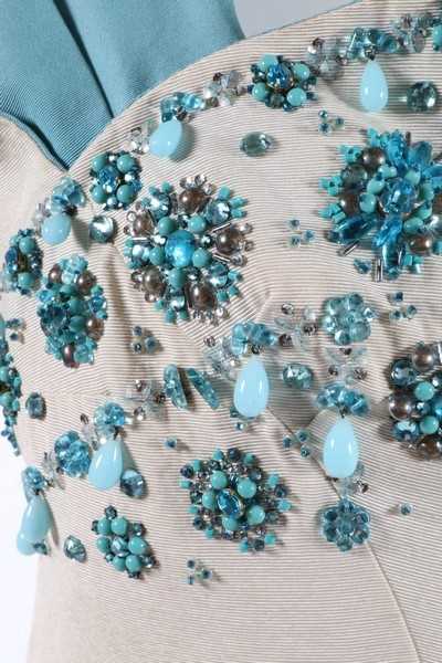 Lot 48 - A Norman Hartnell couture beaded ivory and