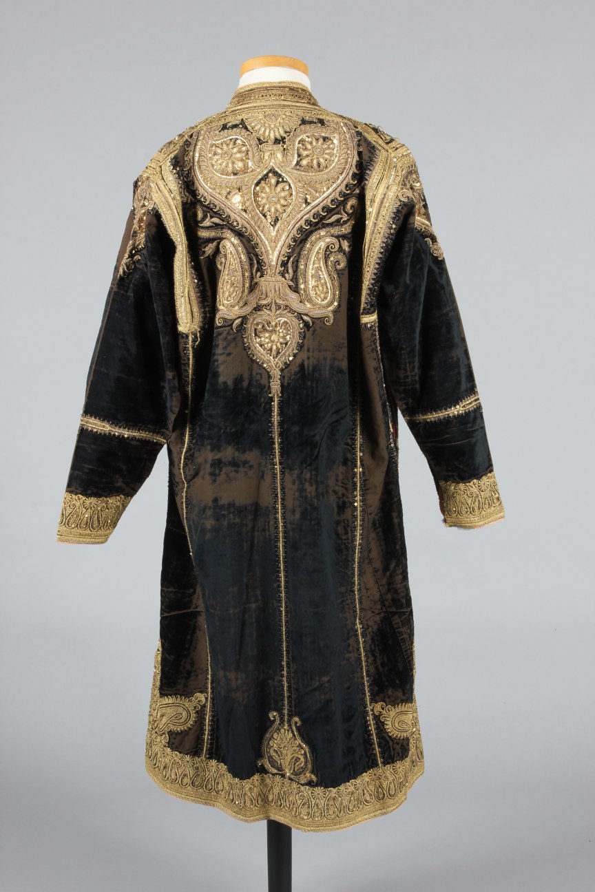 Lot 381 - An embroidered nobleman's robe, Indian,