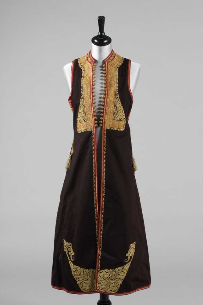 Lot 290 - A dark brown felted wool surcoat, Ottoman