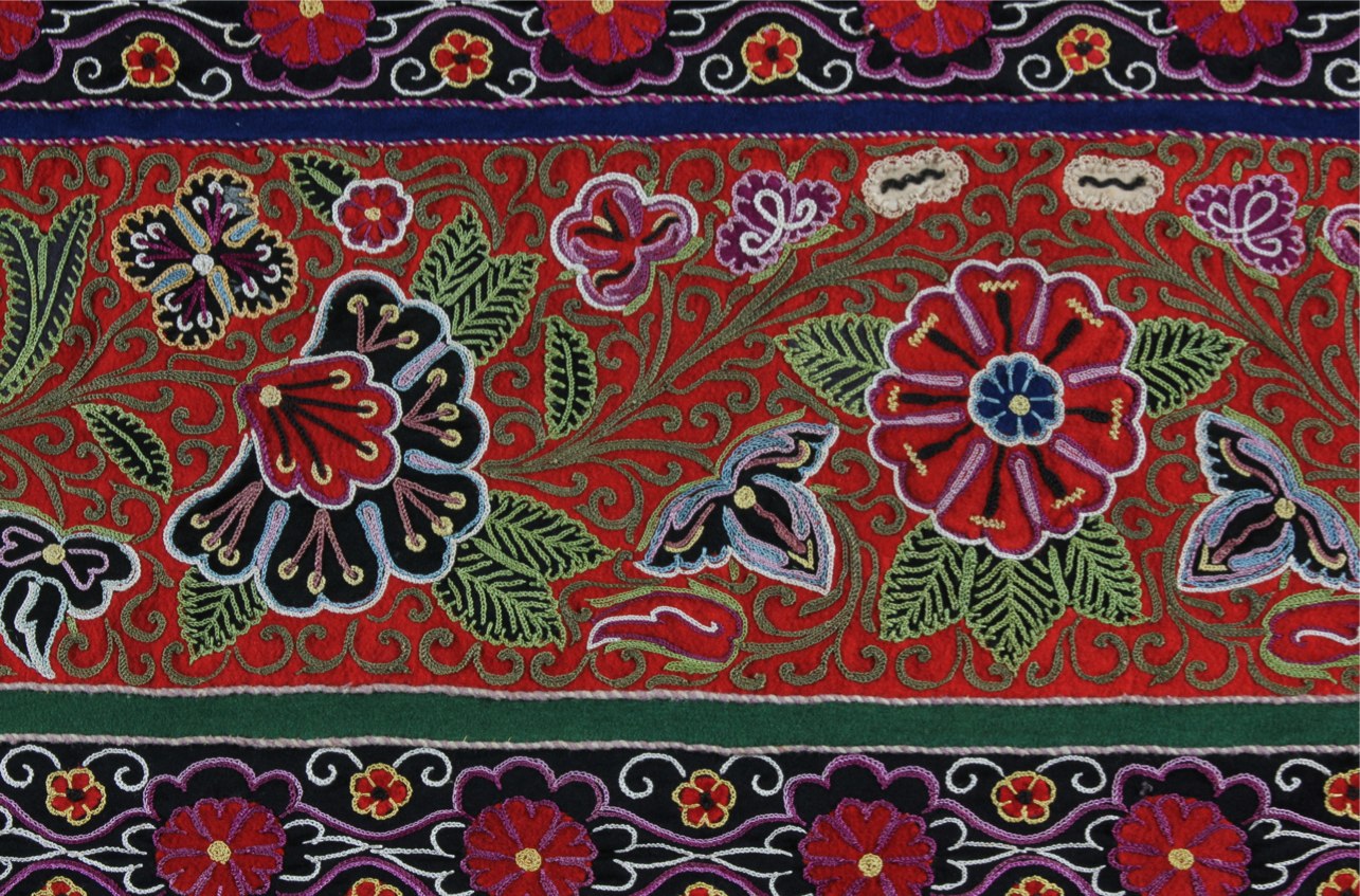 Lot 302 - A Resht panel, Persian, circa 1860, the