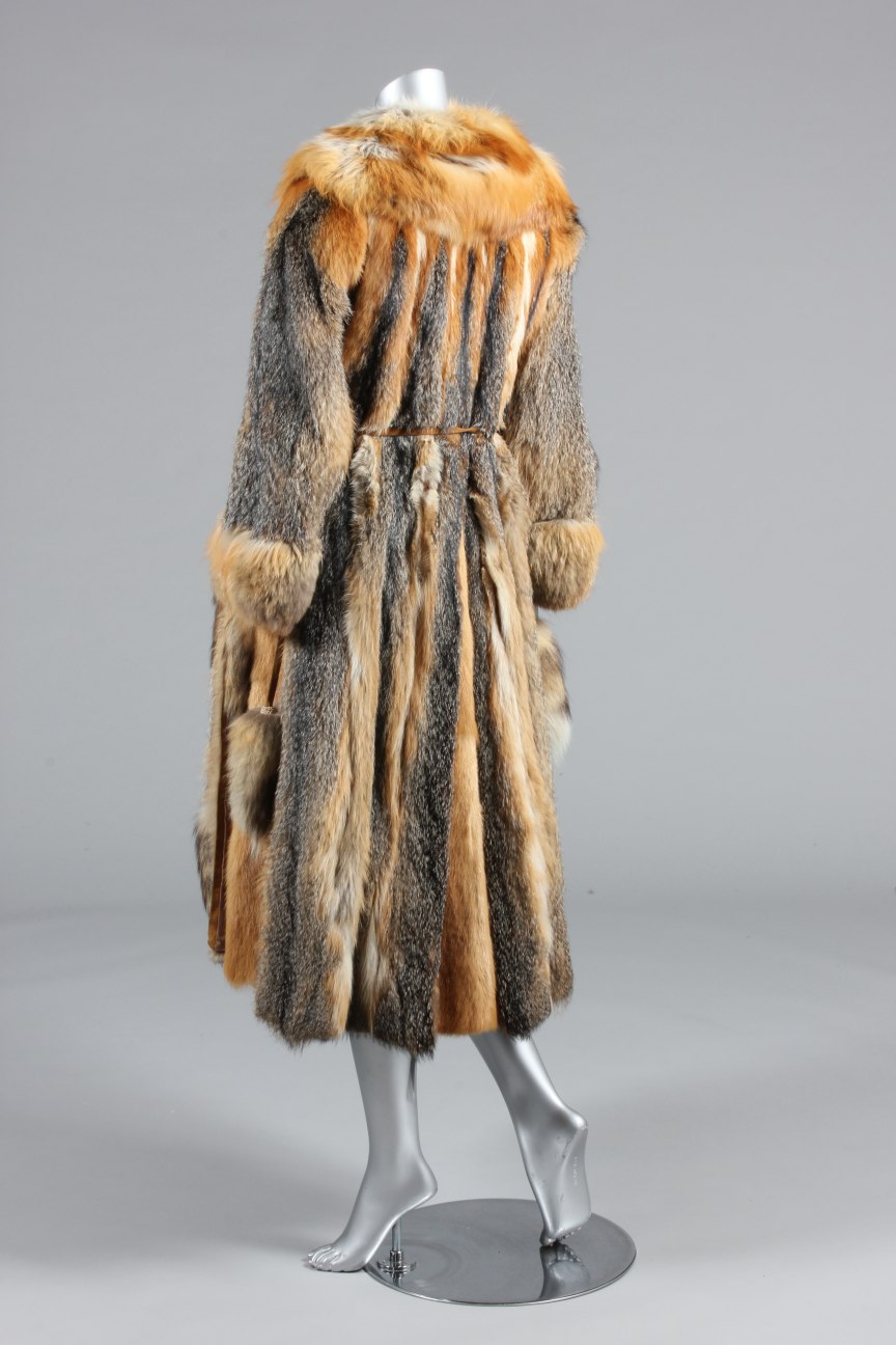 Lot 454 - A Bill Gibb fox fur coat, and matching